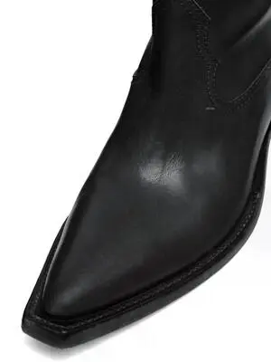 MAISON MARGIELA Heel-less Leather Boots - Black