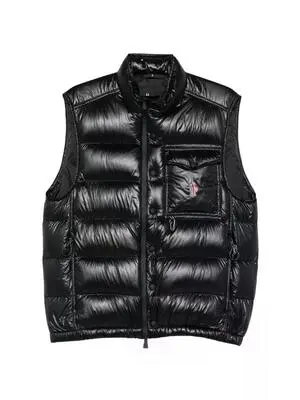 Moncler Quilted Zip Gilet - Black