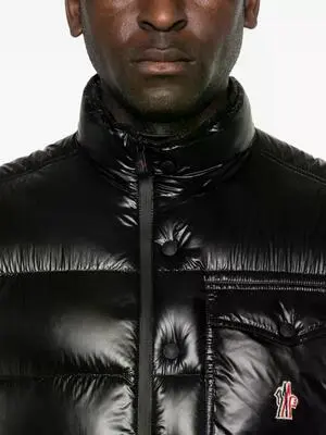 Moncler Quilted Zip Gilet - Black