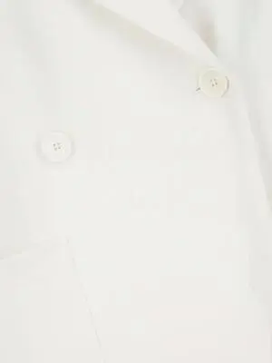 Harris Wharf London Button Double-breasted Blazer - White