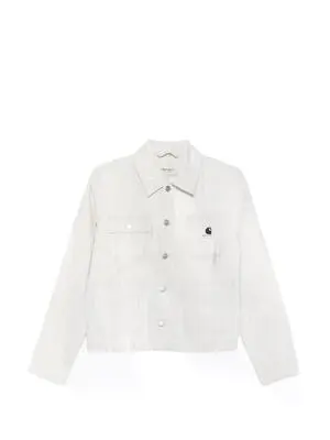 Carhartt Work In Progress Mercer Chore Striped Denim Jacket - Neutrals