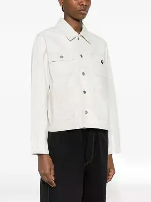 Carhartt Work In Progress Mercer Chore Striped Denim Jacket - Neutrals