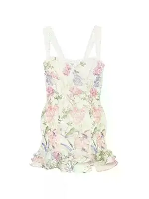 Charo Ruiz Ibiza Sunil Floral Mini Dress - Blue