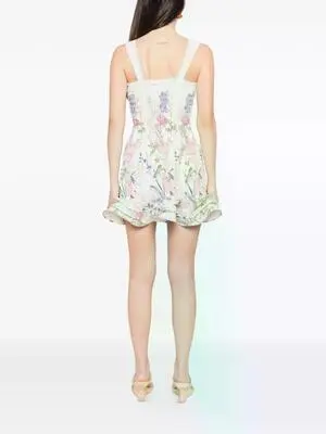 Charo Ruiz Ibiza Sunil Floral Mini Dress - Blue