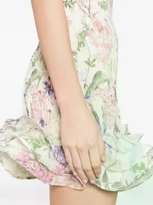 Charo Ruiz Ibiza Sunil Floral Mini Dress - Blue