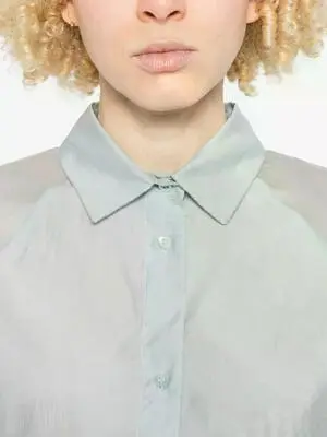 Peserico Toggle-detail Shirt - Blue