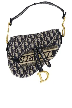 Dior Trotter Oblique Saddle Bag - Blue