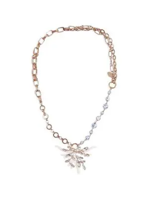 Max Mara Beaded Link Chain Necklace - Pink