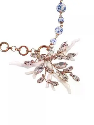 Max Mara Beaded Link Chain Necklace