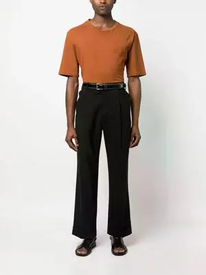 PT TORINO Tailored Straight-leg Wool Trousers - Black