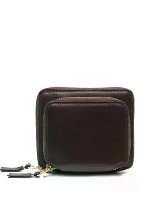 Comme Des Garçons Outside Pocket Leather Wallet - Brown