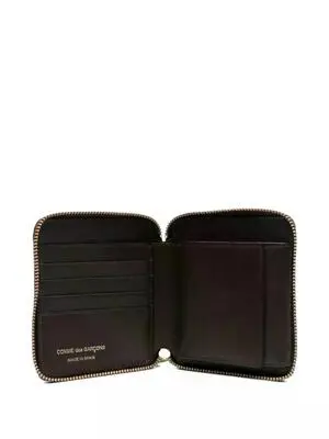 Comme Des Garçons Outside Pocket Leather Wallet - Brown