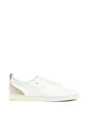 Santoni Lace-up Round Toe Sneakers - White