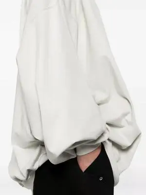 Rick Owens Hun Tie-detail Sweatshirt - Neutrals