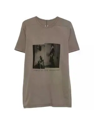 Rick Owens Level T Graphic-print Ribbon-detail T-shirt