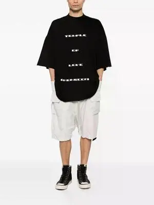 Rick Owens Tommy Text-print T-shirt - Black