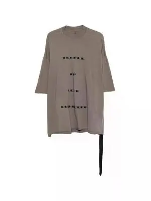 Rick Owens Tommy Text-graphic T-shirt - Green