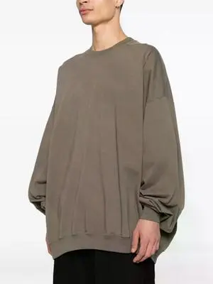 Rick Owens Hun Tie-detail Sweatshirt - Brown