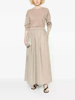 Peserico Elasticated-waistband Maxi Skirt