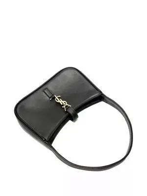 Saint Laurent Calf Leather Top Handle Bag - Black
