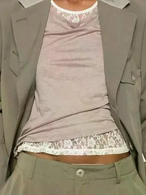 Our Legacy Lace Trim Top - Neutrals