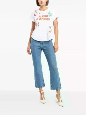 Cinq À Sept Fleur D'amour T-shirt - White