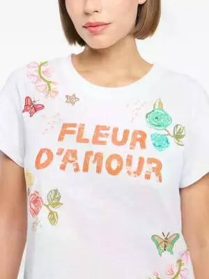 Cinq À Sept Fleur D'amour T-shirt - White