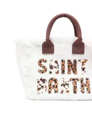 MC2 SAINT BARTH Fringed-detail Tote Bag - White