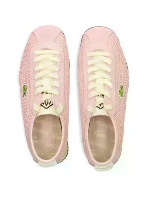 Lacoste Club Low Mesh Panelled Sneakers - Pink