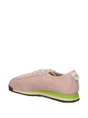 Lacoste Club Low Mesh Panelled Sneakers - Pink