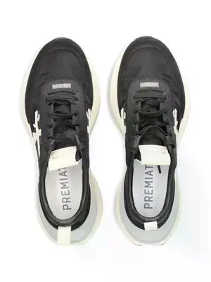 Premiata Hill Logo Sneakers - Black