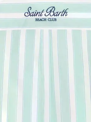 MC2 SAINT BARTH Striped Brigitte Shirt - Green