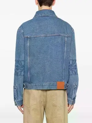Loewe Denim Jacket With Button Flap Pockets - Blue