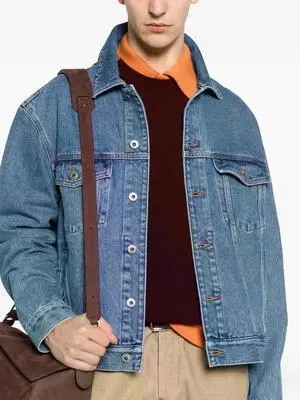 Loewe Denim Jacket With Button Flap Pockets - Blue