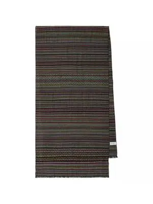 Paul Smith Striped Scarf - Black