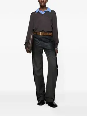 Acne Studios Square-buckle Leather Belt - Brown