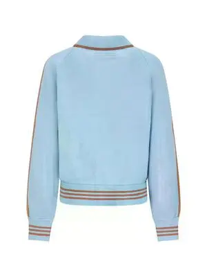 Guest In Residence Striped Button Cardigan