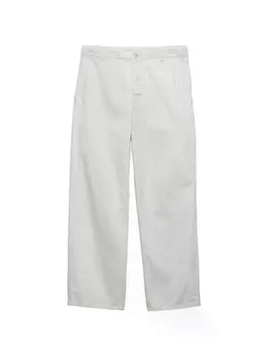 Prada Regular Bleached Denim Straight-leg Jeans - Blue