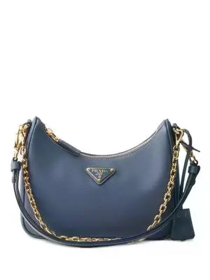 Prada Re-edition Mini Saffiano Leather Bag - Blue