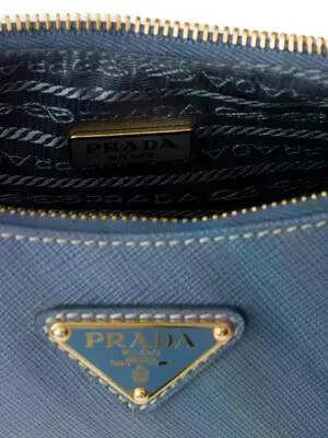 Prada Re-edition Mini Saffiano Leather Bag - Blue