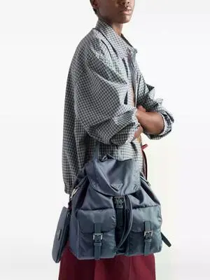 Prada Medium Re-nylon Backpack - Blue