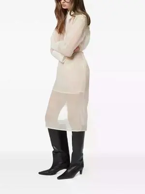 Apparis Tyra Organza Midi Skirt - Neutrals