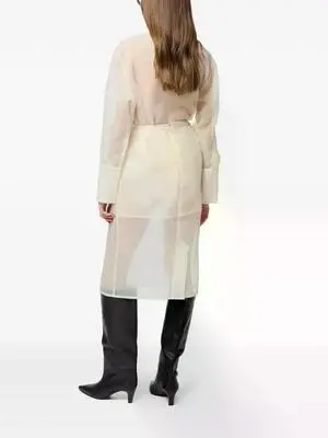 Apparis Tyra Organza Midi Skirt - Neutrals