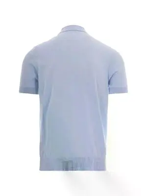PAOLO PECORA Buttoned Polo Shirt - Blue
