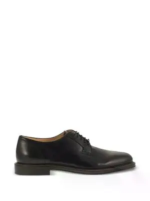 Brunello Cucinelli Leather Derby Shoes - Black