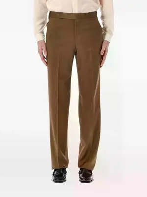 LARDINI Button-fastening Tailored Trousers - Brown