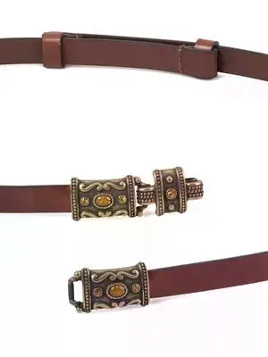 Ba&sh Bara Embellished Belt - Brown