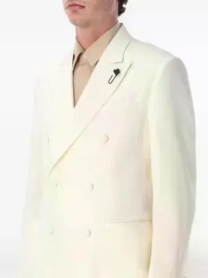 LARDINI Double-breasted Jacket - White