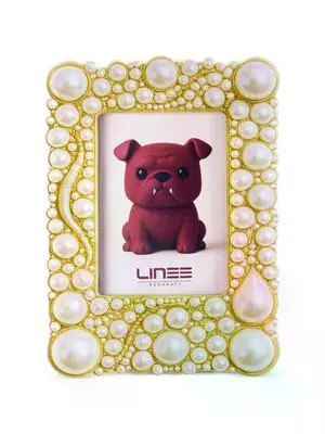 LINEE RECANATI Piclux Pearl-embellished Photo Frame - Gold
