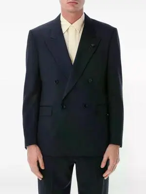 LARDINI Double-breasted Four-button Blazer